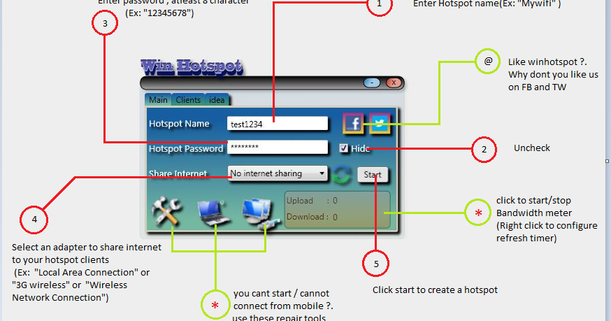 Virtual WiFi Router | Virtual Router | WiFi Hotspot : How to run Winhotspot