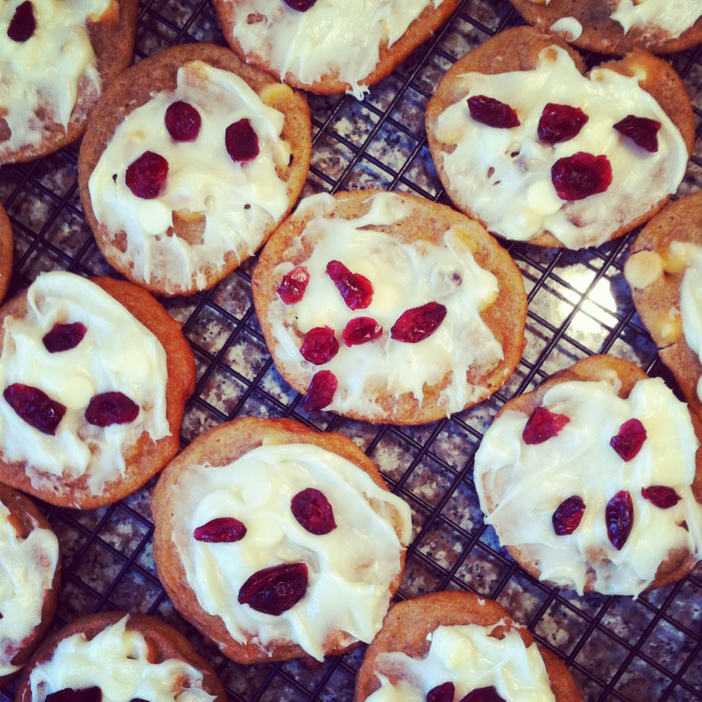 two happy bellies.: cranberry bliss cookies.