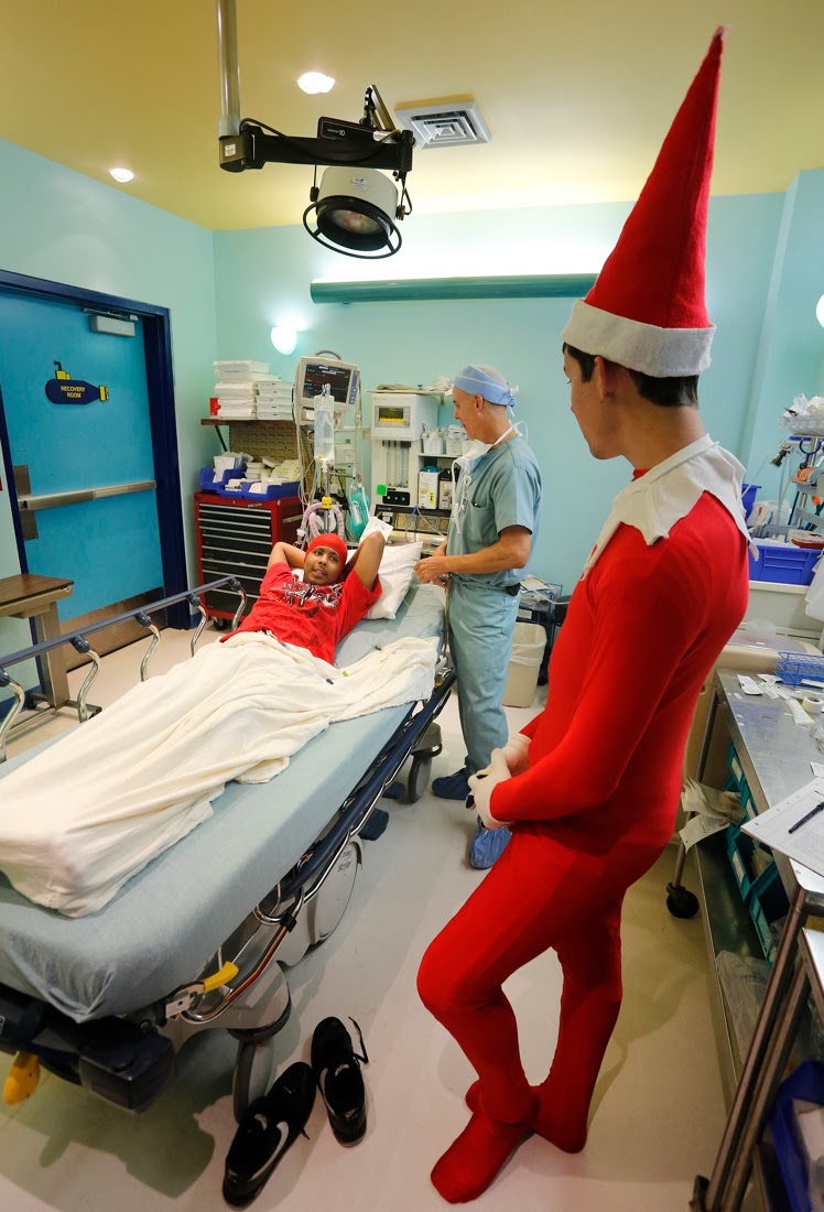 Med School Watercooler: Human Elf on the Shelf Visits USA Children's ...
