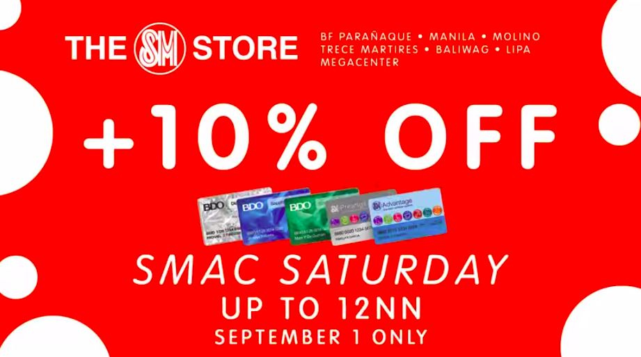 Manila Shopper: The SM Stores 3-day SALE: Aug 31-Sept 2 2018
