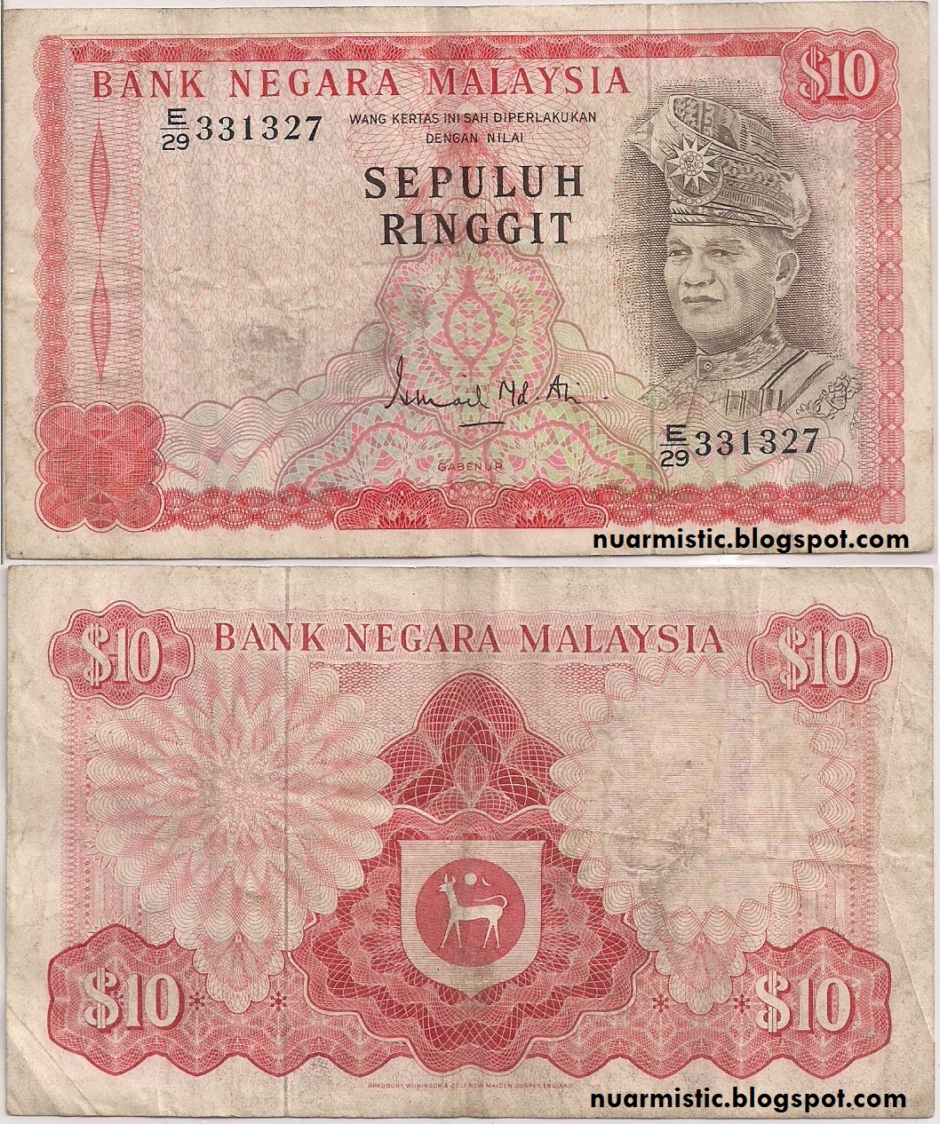 Siri Lengkap Wang Kertas Malaysia - Note RM10