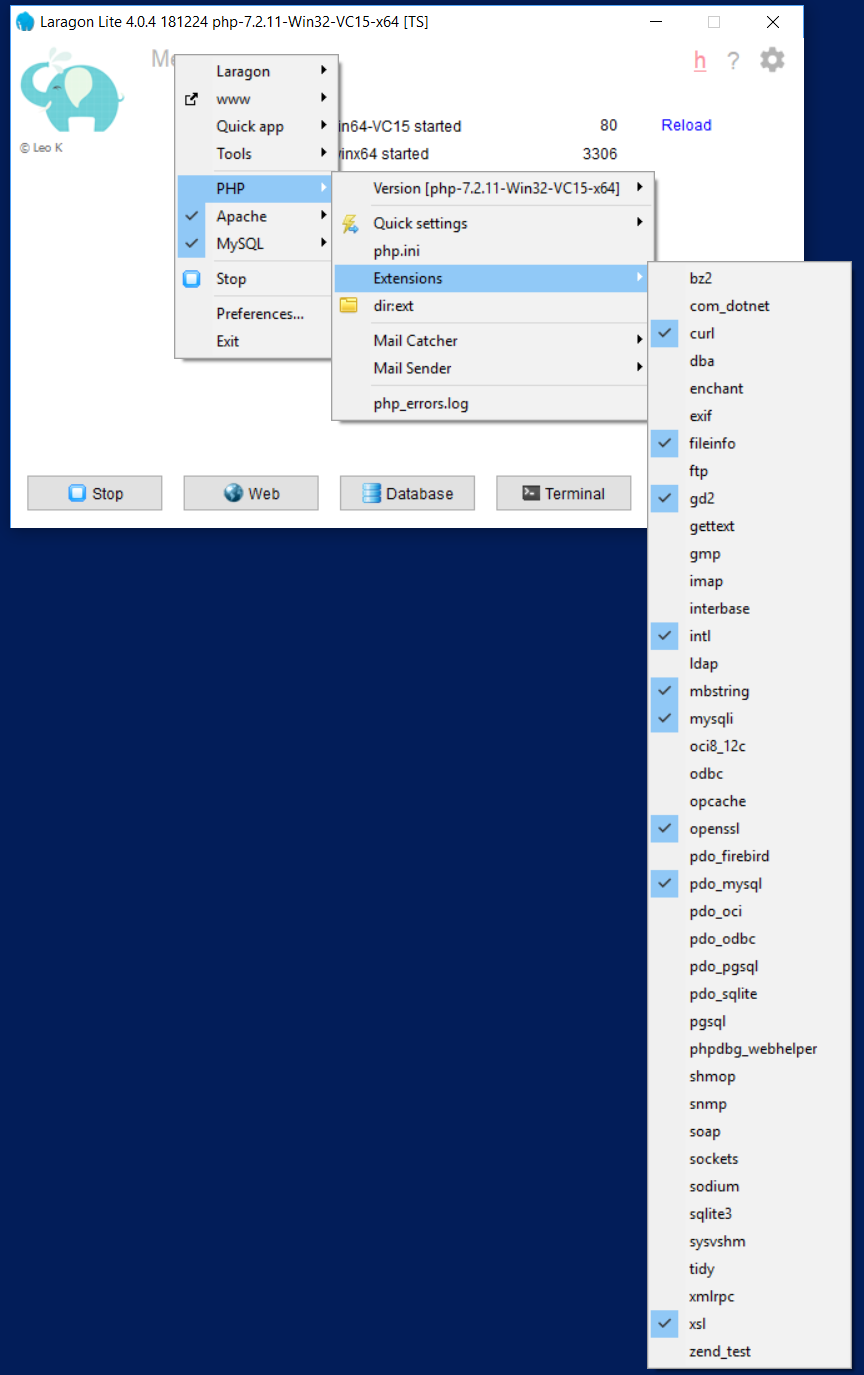 Laragon the free WAMP platform better than XAMPP, WampServer, etc ...