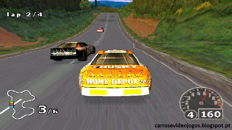 Carros e Videojogos: NASCAR Rumble (Playstation 1)