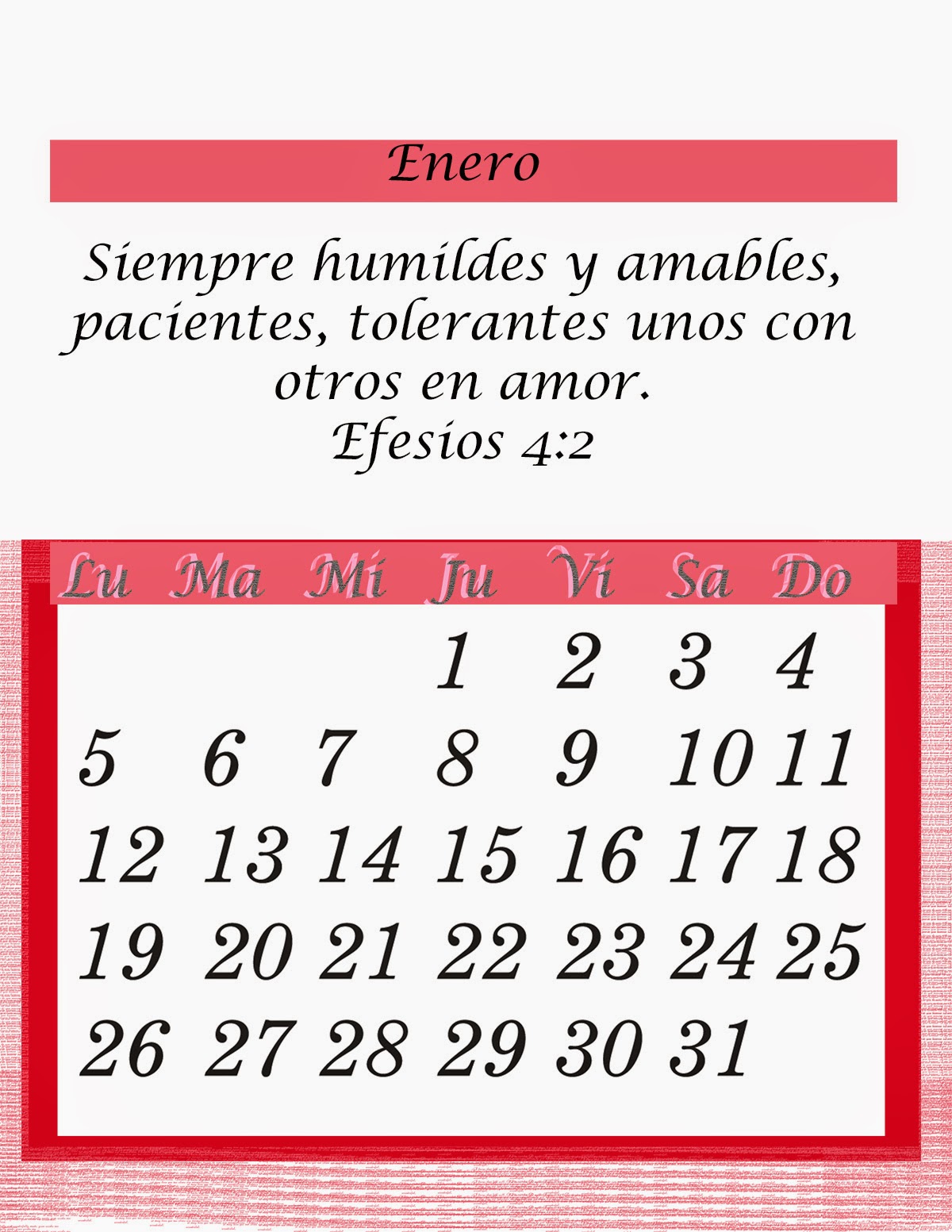 Una Experiencia Homeschool: Calendário 2015