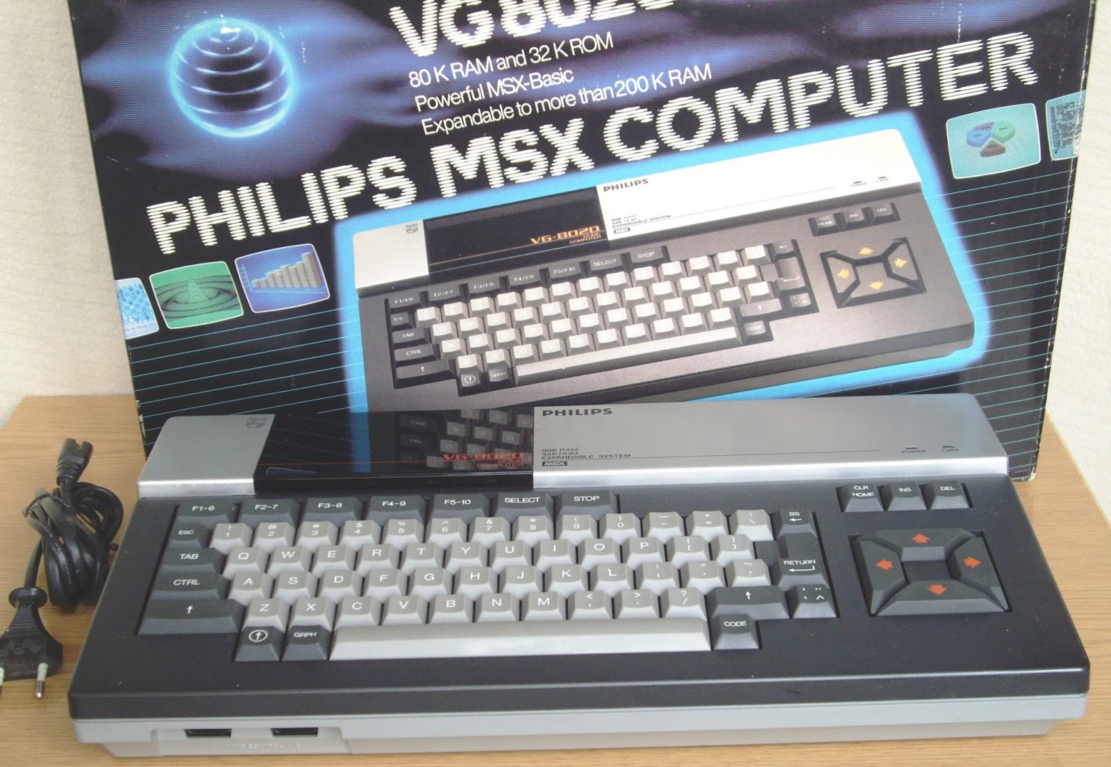 Retro Ordenadores Orty: VG 8020/20, ordenador MSX de Philips