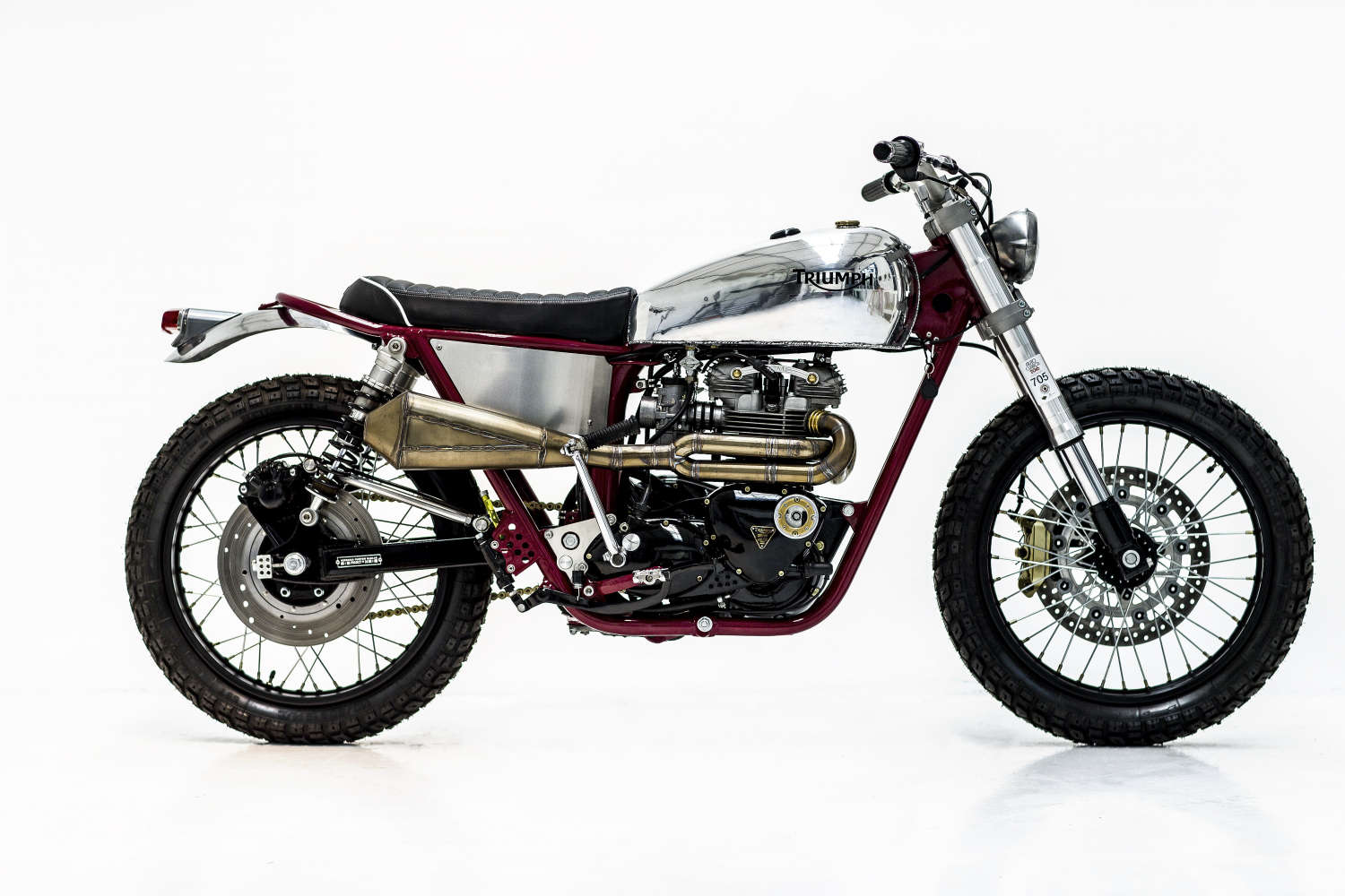 Triumph T140 Tracker | Herencia custom garage - RocketGarage - Cafe ...