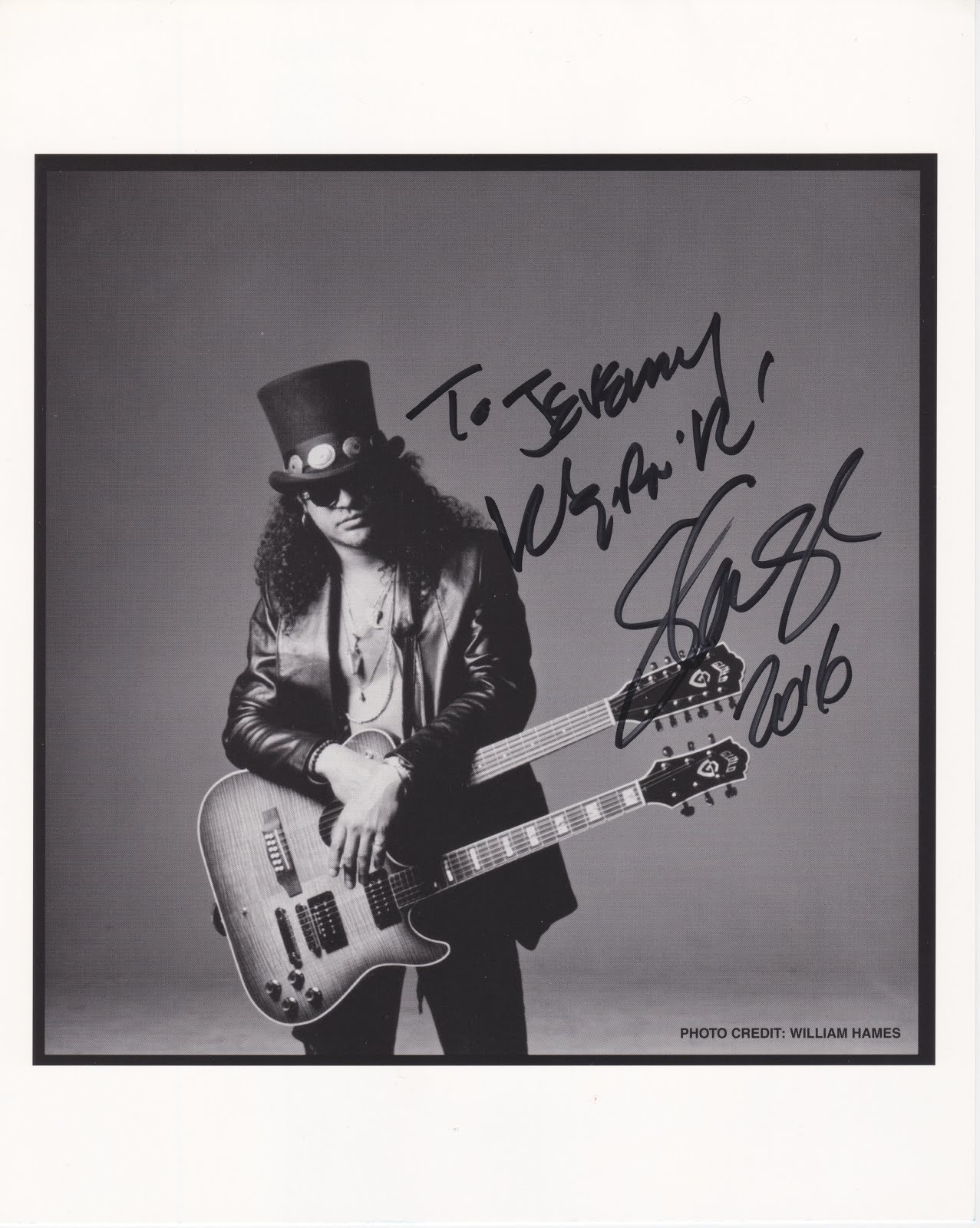 The Autograph Boss: SLASH - Through The Mail (TTM) Autograph