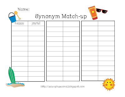 Savvy in Second: Summer Literacy Centers