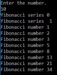 Fibonacci sequence in C# - MVC Arena (ASP.Net)
