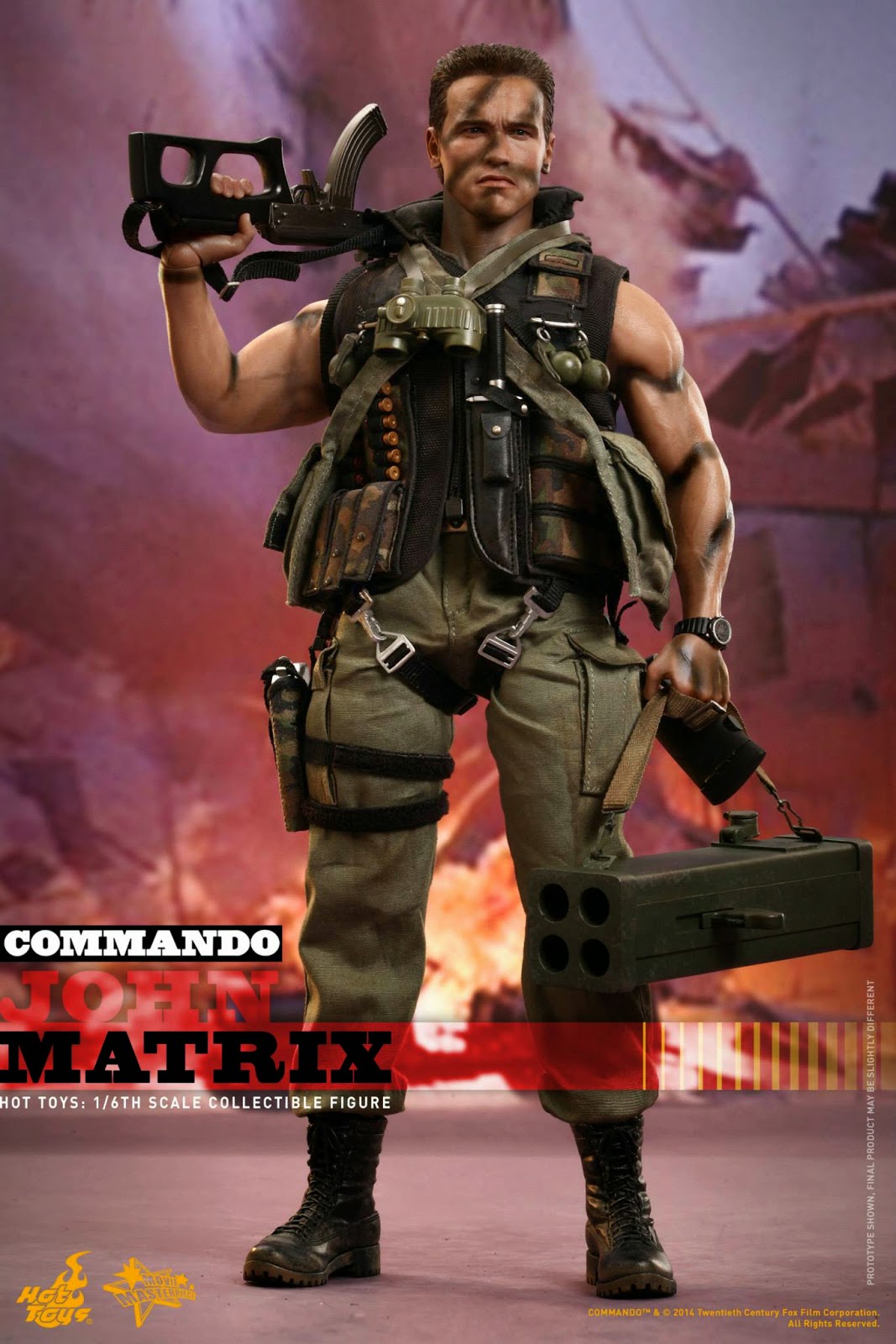 toyhaven: Preview Hot Toys MMS Commando: 1/6th Arnold Schwarzenegger as ...