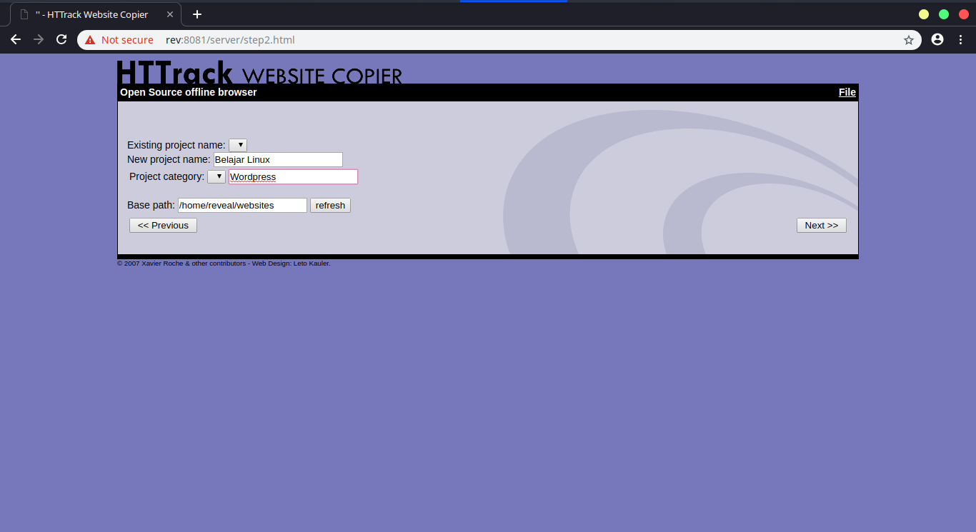 Cara Menggunakan WebHTTrack di Linux