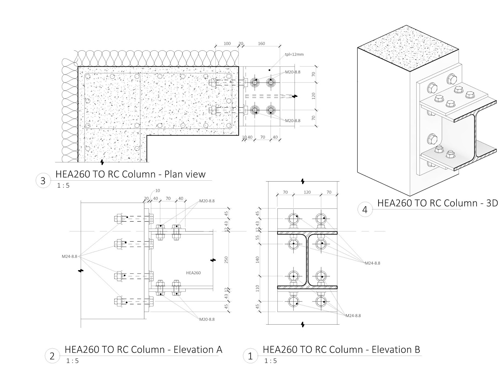 Mavridis Engineering & Associates: Hybrid connection steel beam to ...