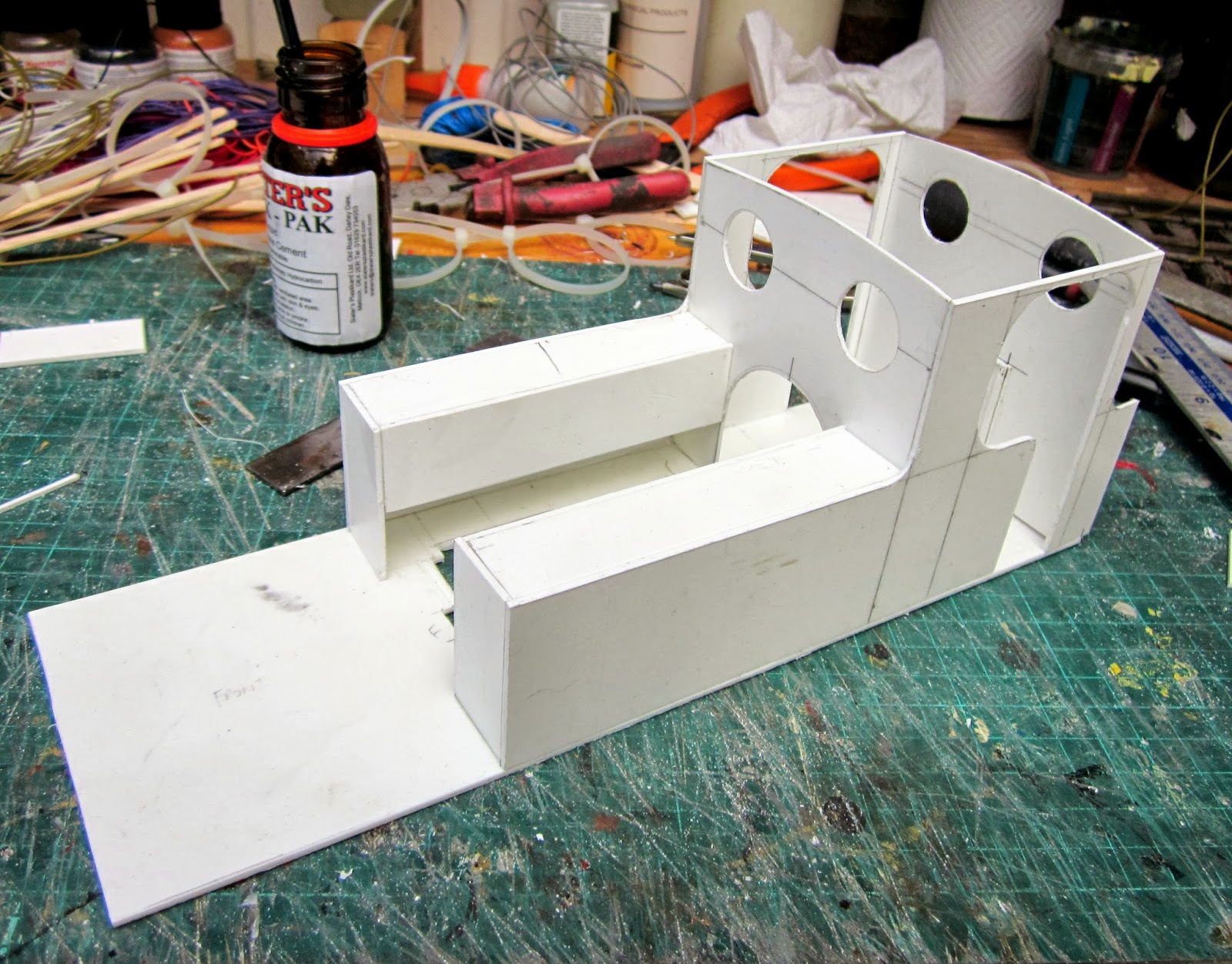 Peckforton Light Railway: How I emboss rivets in plasticard