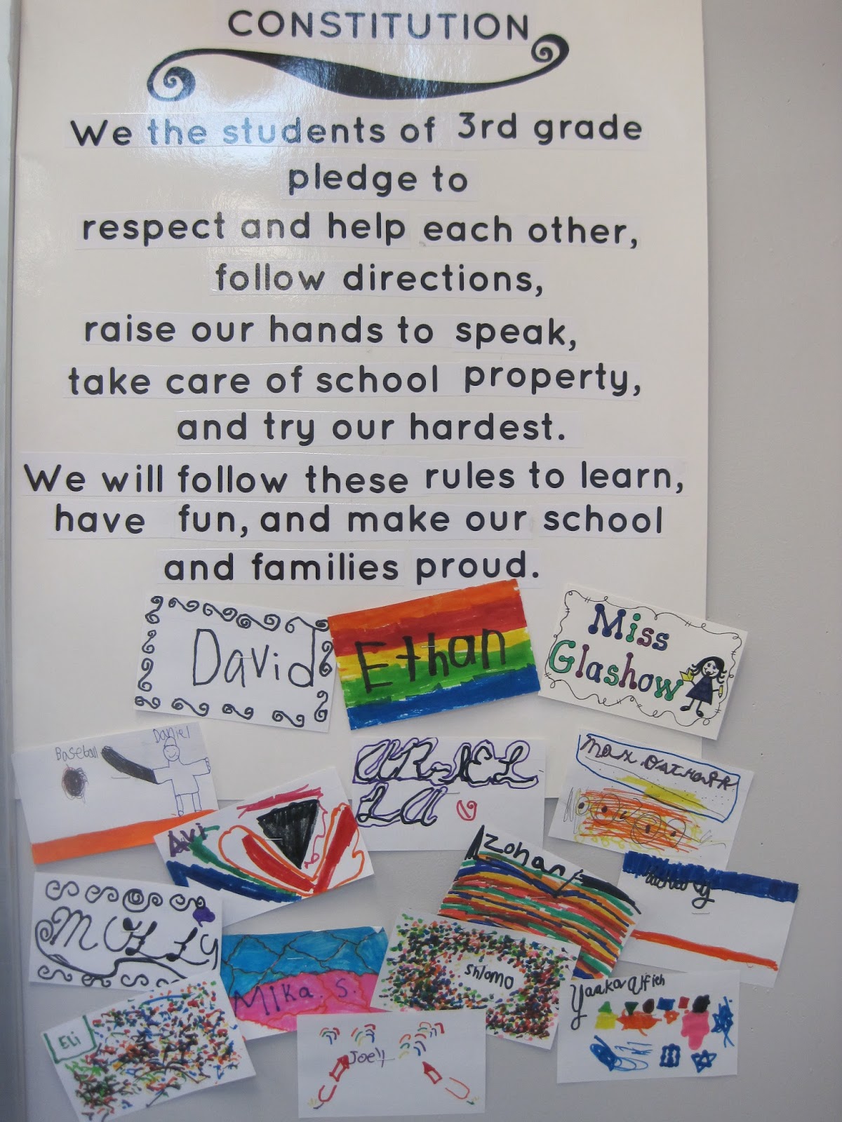 The Third Grade Learning Spot: First Day Fun