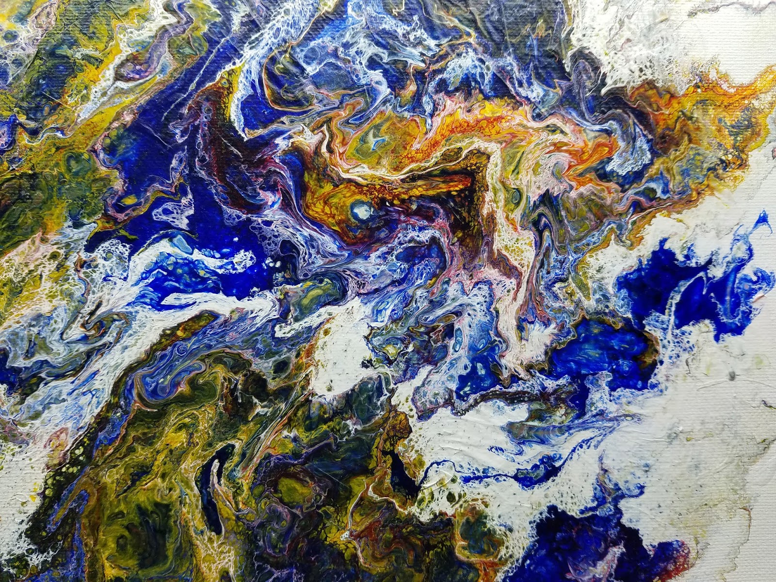 R E Blake Studio: Abstract Art Freeform Painting Workshop