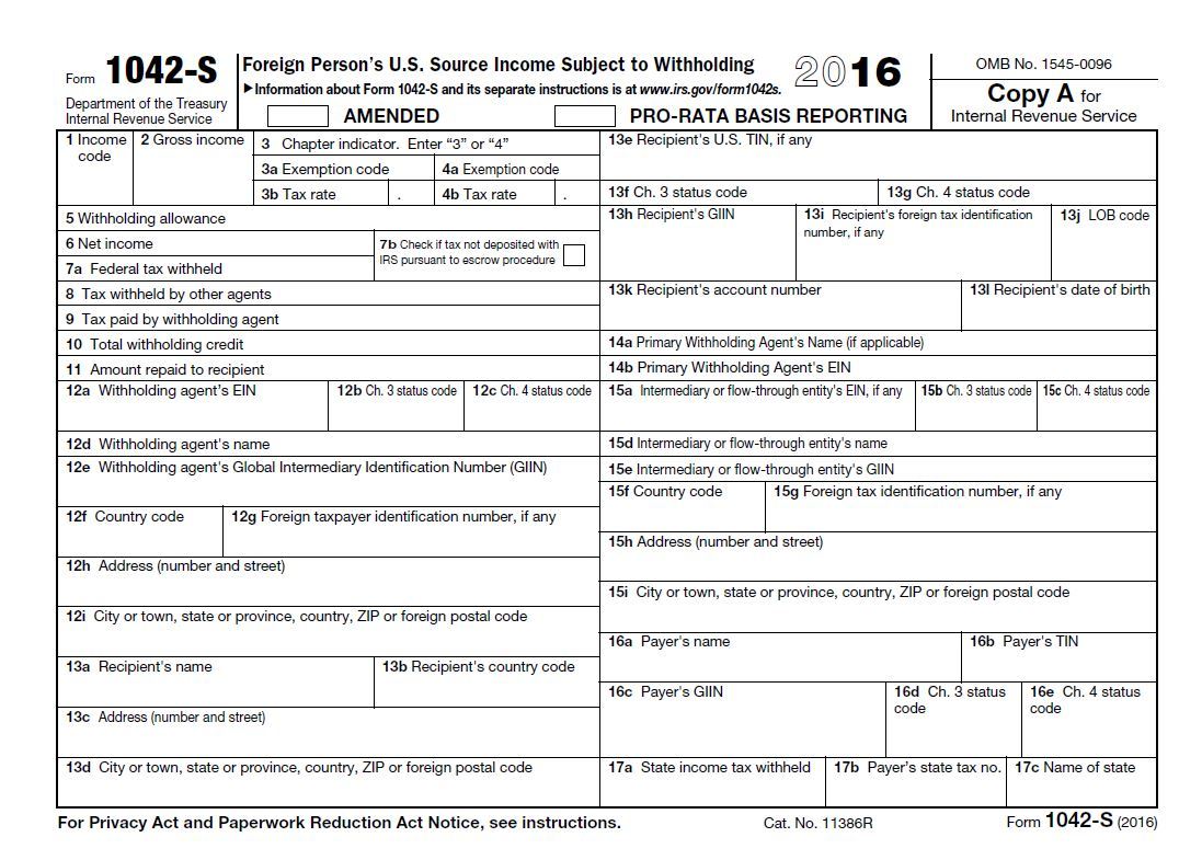 Form 1042