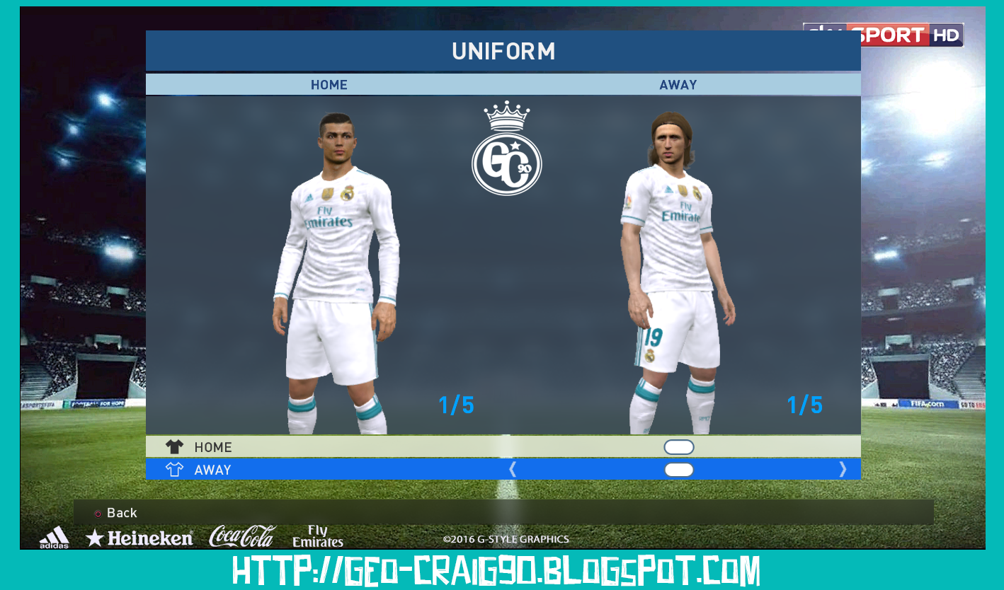 GC_90: PES 2017 Real Madrid Kit 2017-18 HD [RUMOR] V1
