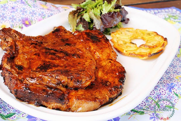 CHULETAS DE TERNERA A LA BARBACOA | El jardín de mis recetas