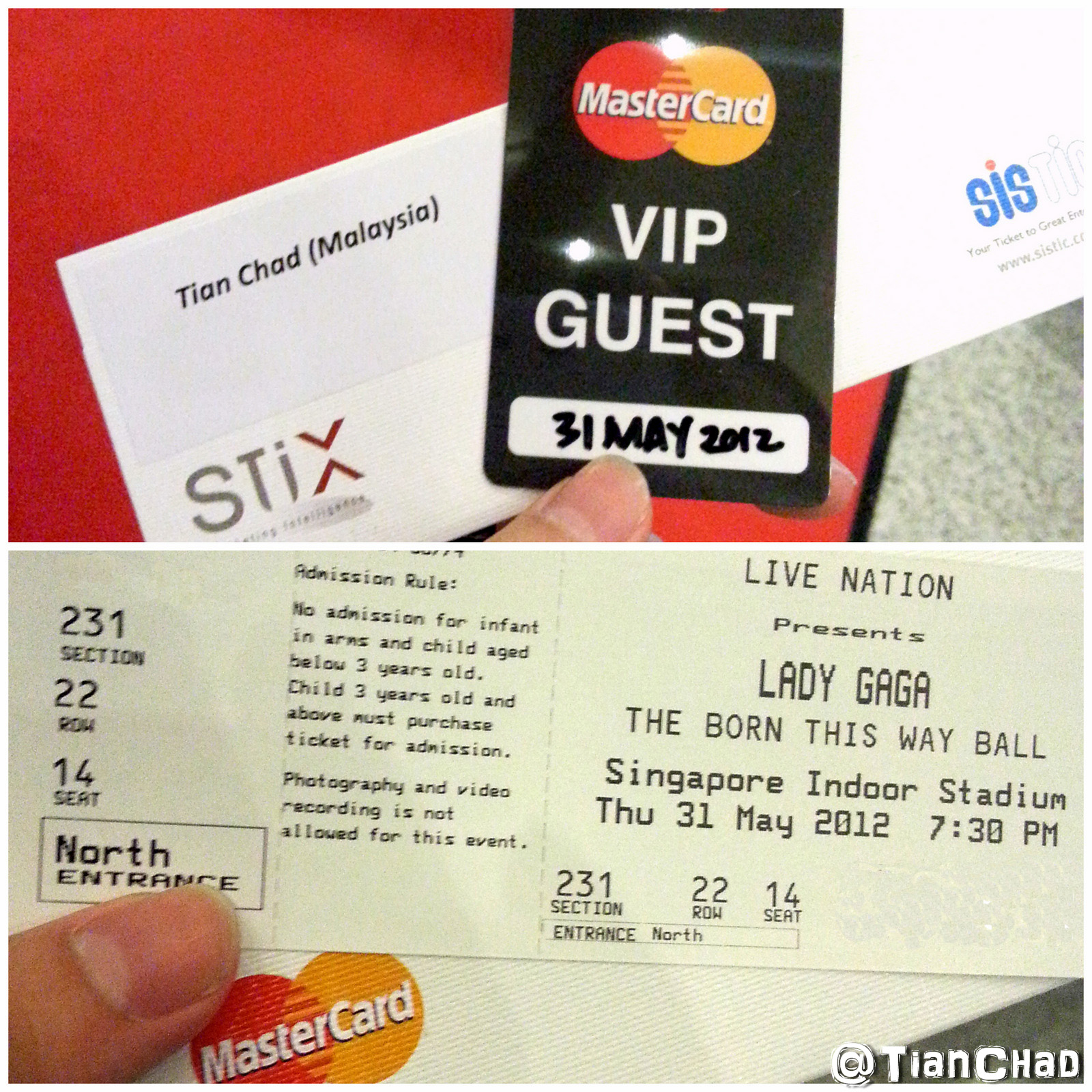 Priceless MasterCard VIP Trip to Singapore for Lady Gaga and Great ...