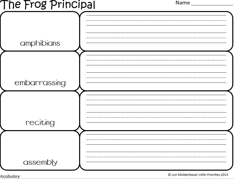 The Frog Principal | Little Priorities