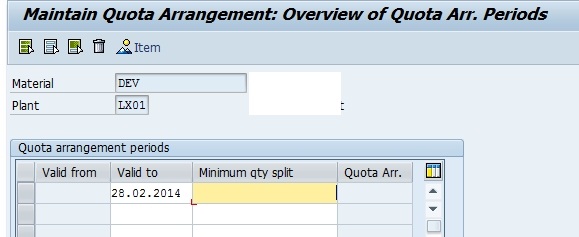 Configure Quota Arrangement in SAP MM | SAP Online Guides