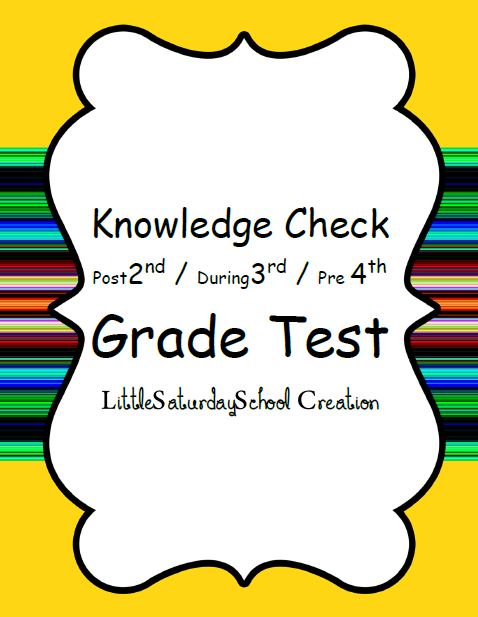 Little Saturday School: Knowledge Check