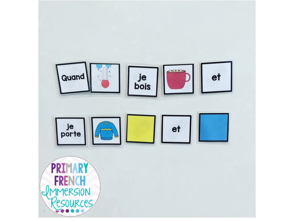 Quand --> je.... - Primary French Immersion Resources