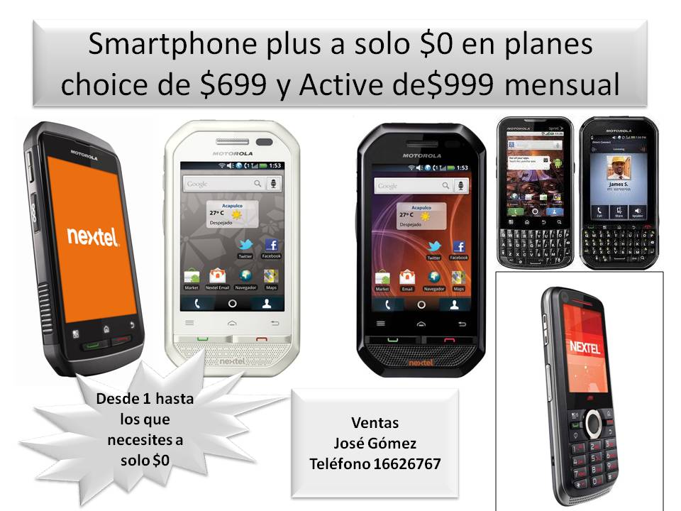 NEXTEL, Guadalajara, contrata plan, llama te visito en tu domicilio.