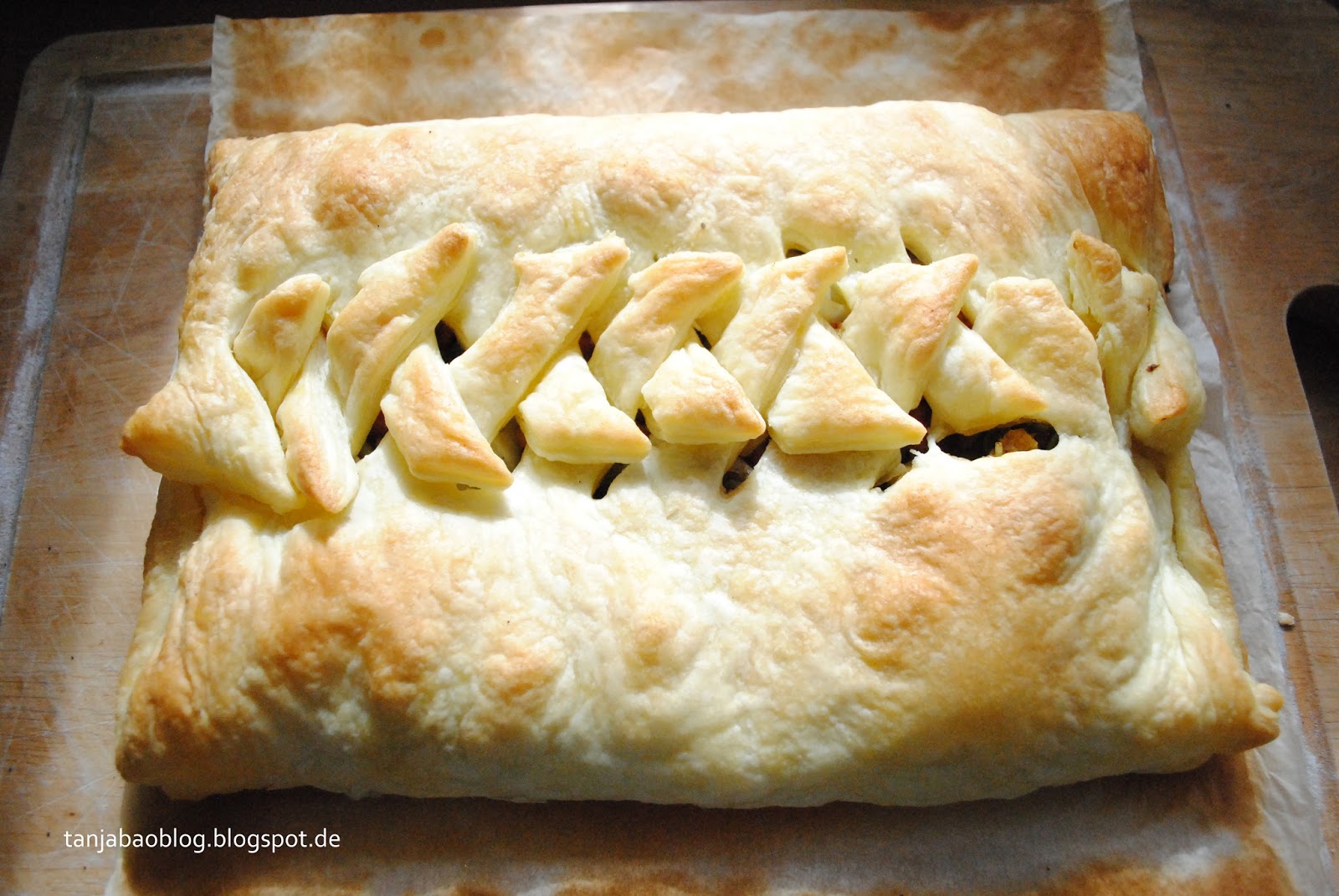 Gyrosgemüse in Blätterteigmantel (vegan) Rezept