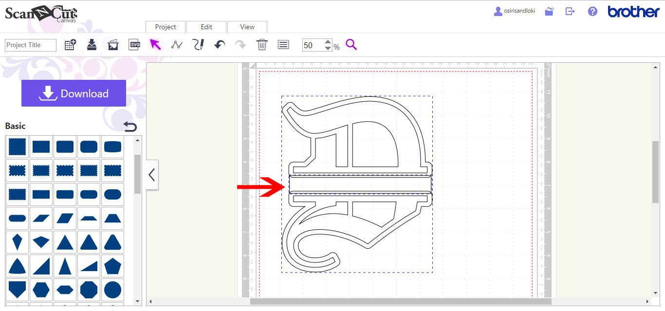 Create a Split monogram with Brother scan and cut canvas | Design Bundles