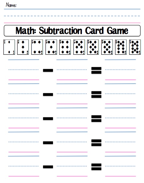 dot.dot.dot. ellipsis required: Teacher Tuesday: Playing Card Addition ...