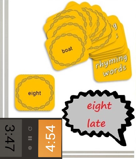 Rhyming words & chess clock