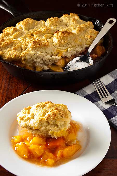 Kitchen Riffs: Easy Peach Cobbler