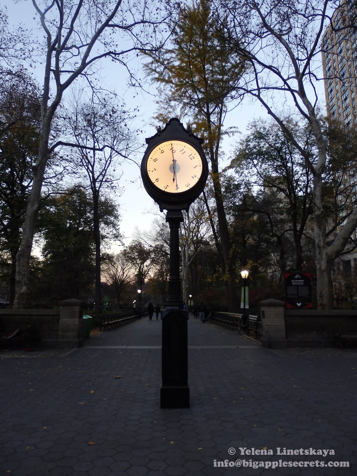 Big Apple Secrets: New Clock in Central Park
