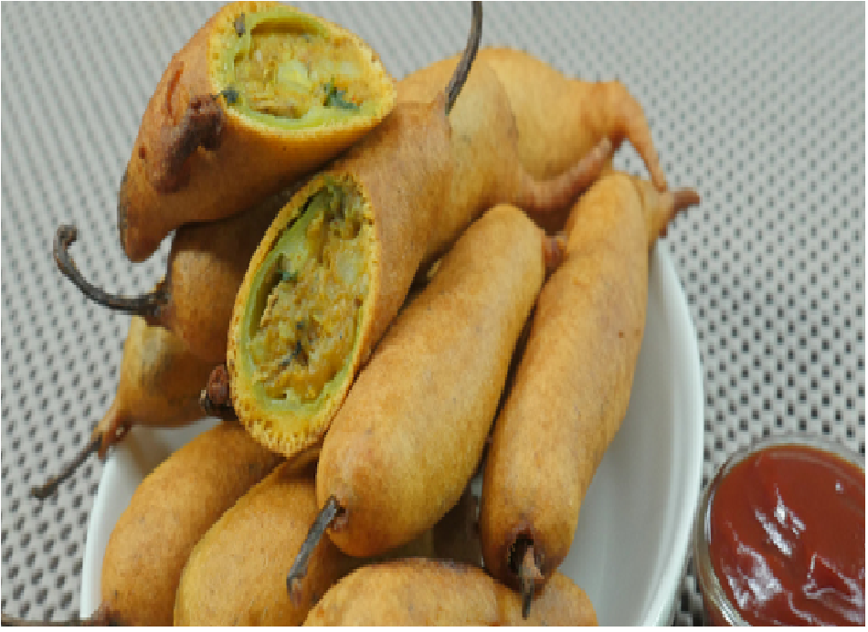 Bharti Recipes: मिर्ची वडा - Rajasthani Mirchi Vada Recipe - Mirchi Bhajji