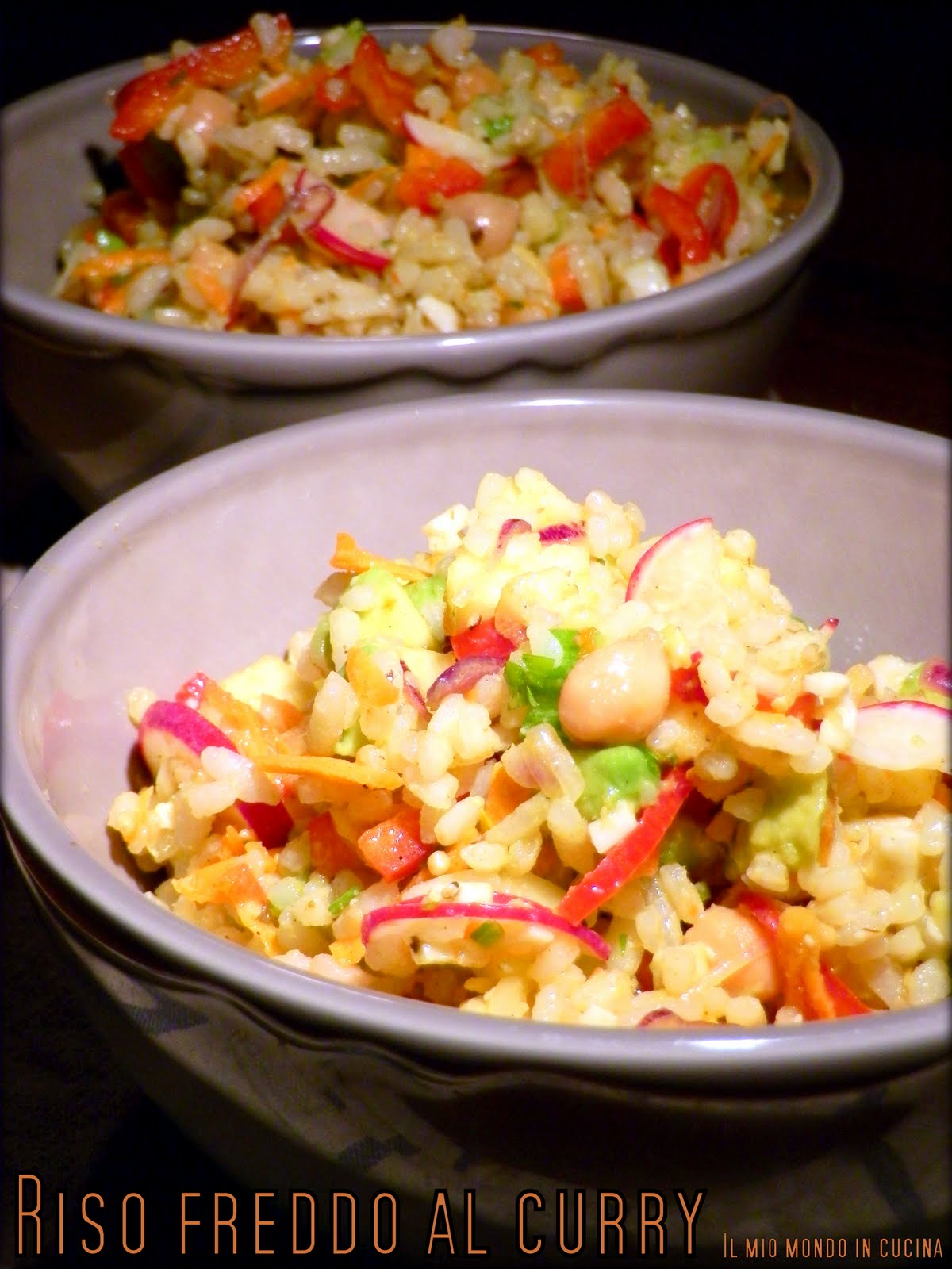 Riso freddo al curry : INSALATA di RISO al CURRY con granchio e ceci da ...