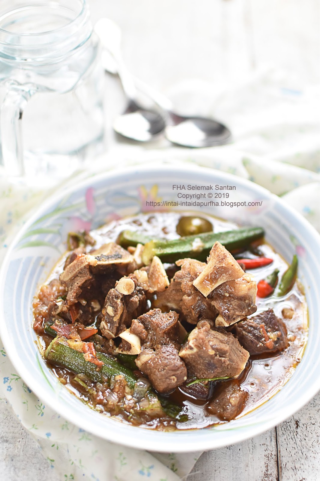 BAMYA PAHA KAMBING ...egyptian food and recipes - FHA Selemak Santan