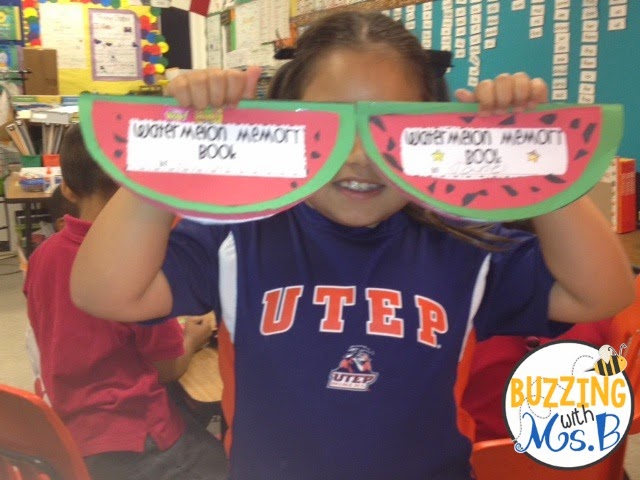 Primary Powers: Buddy Classes: Watermelon Memory Books for End of the Year
