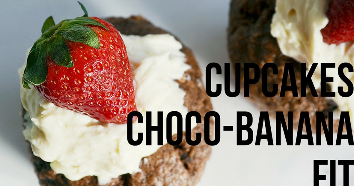 Cupcakes Fit de Chocolate y Banana
