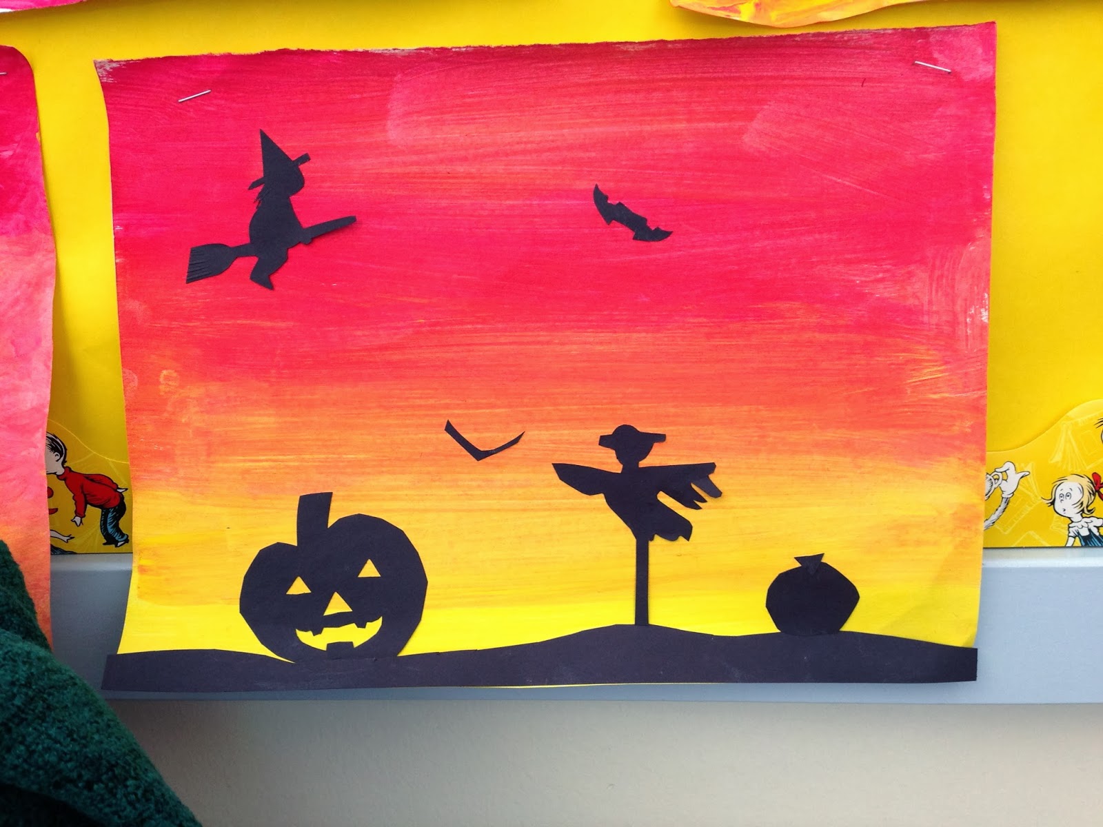 Art at Charter: K/1: Autumn: Sunset Silhouettes
