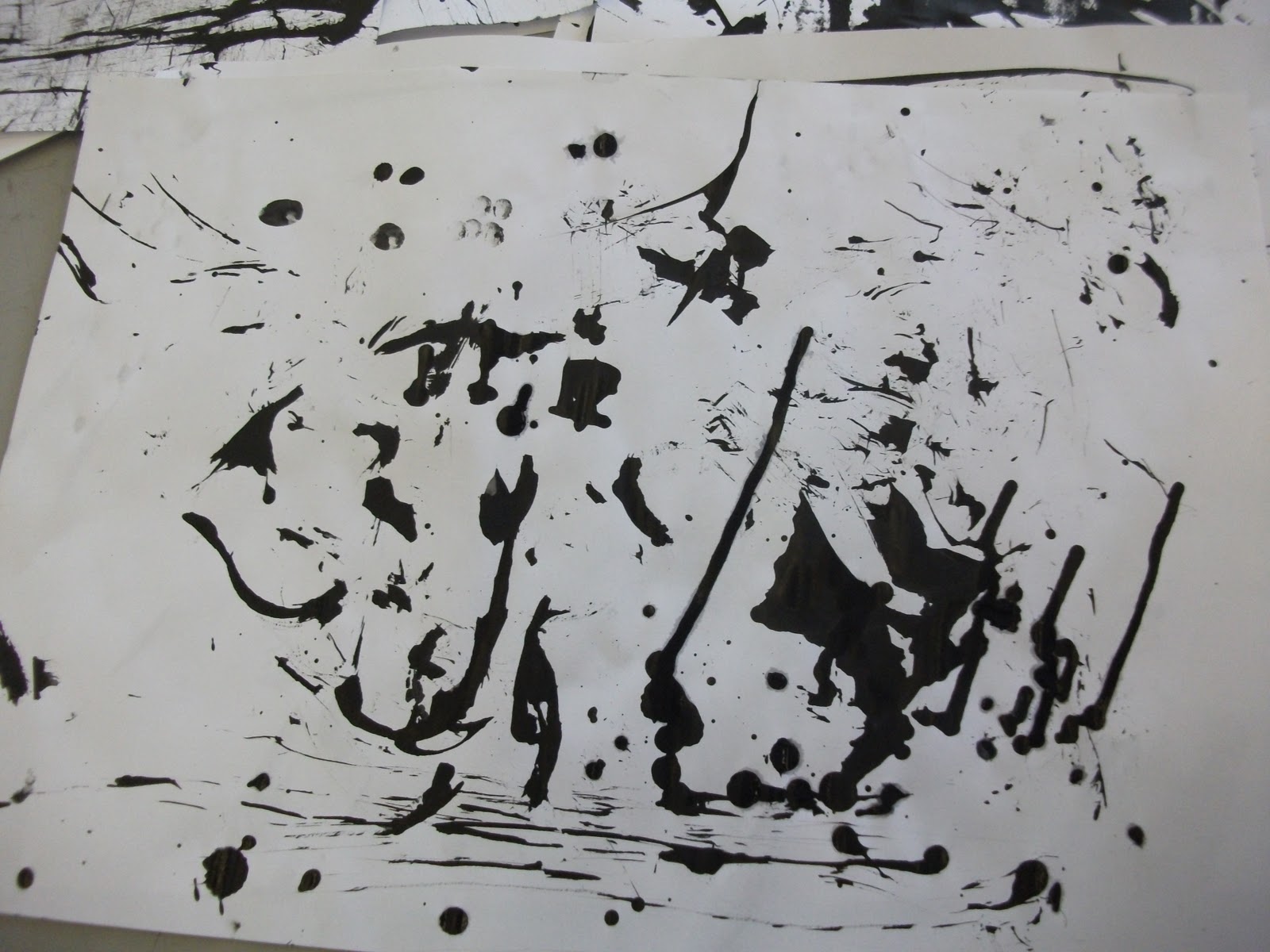 Level 1 Art & Design: Mark making with indian ink