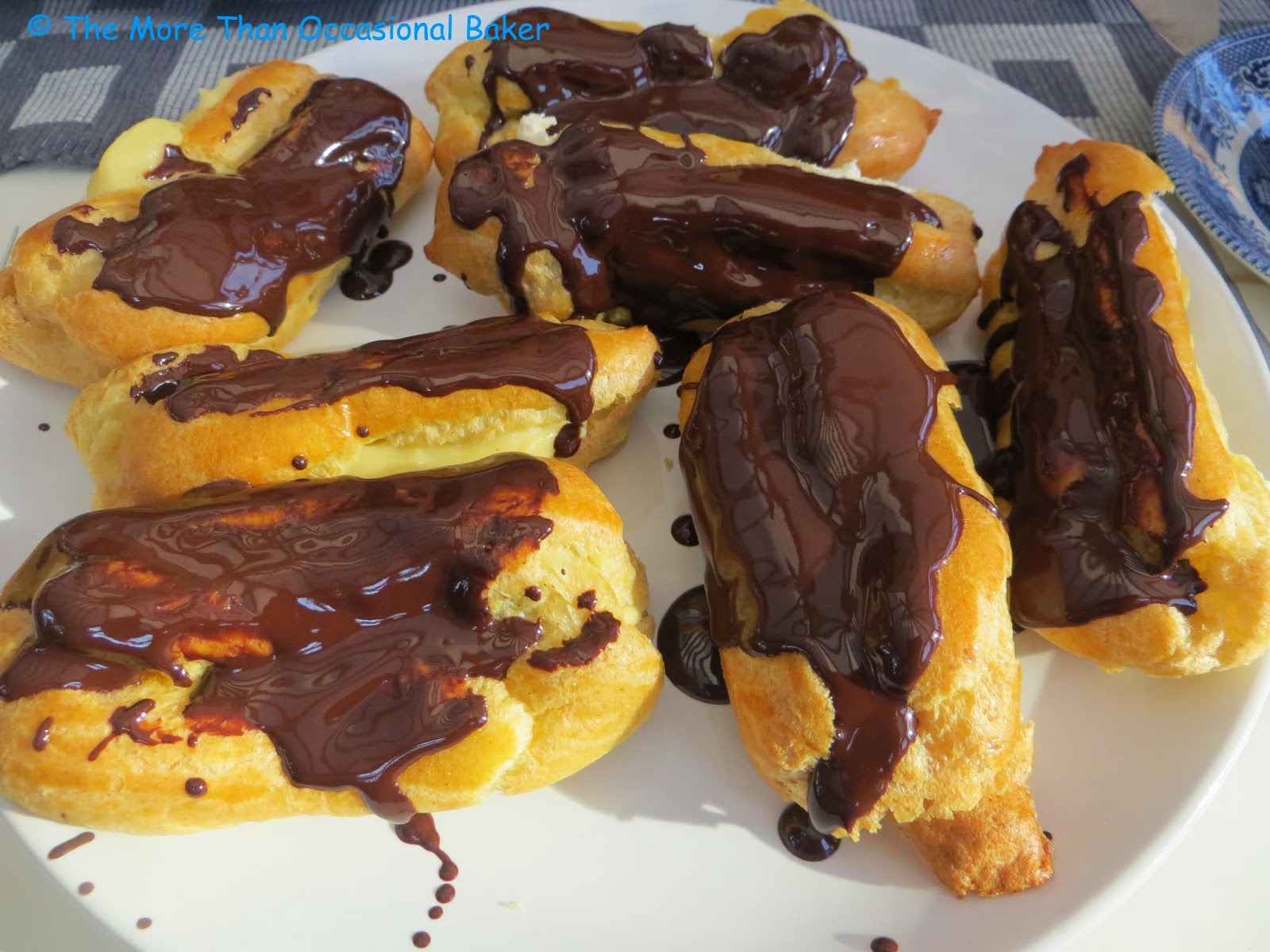 The more than occasional baker: Mini Chocolate Eclairs