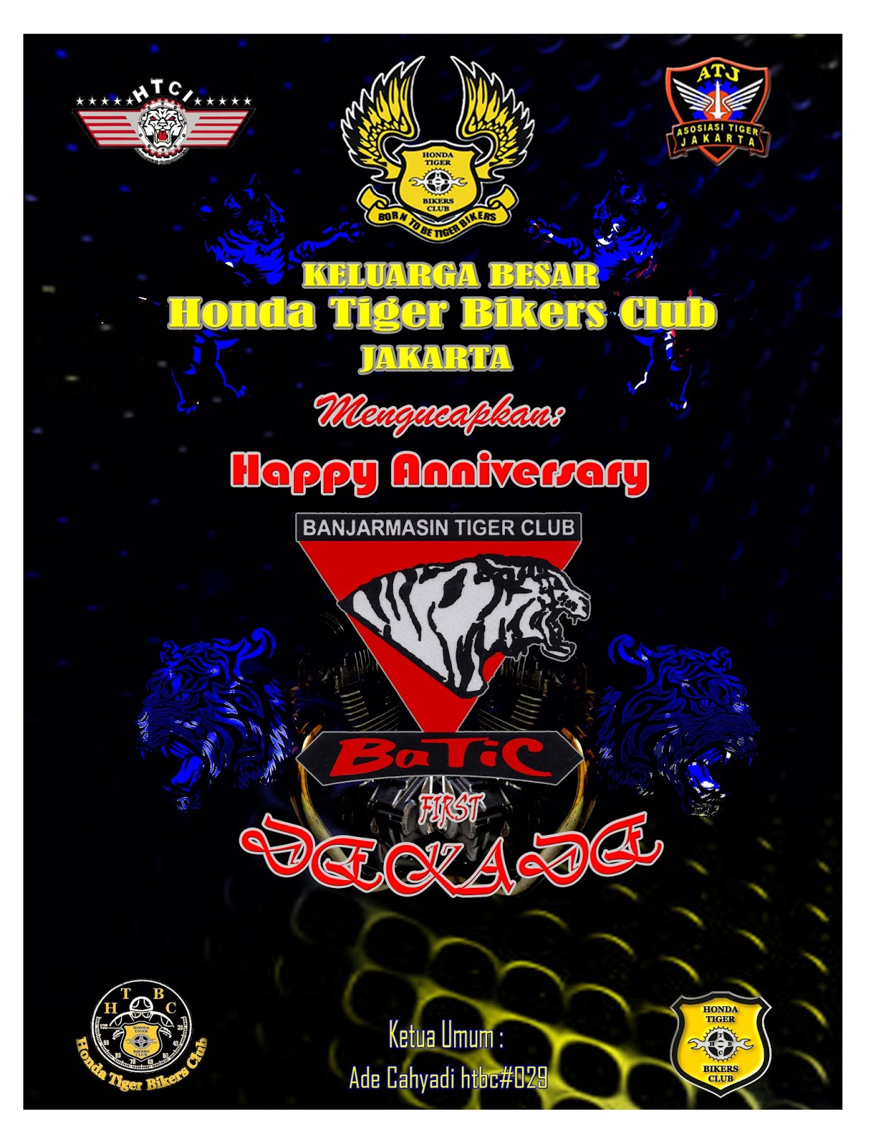 Honda Tiger Bikers Club: Congratulation Banjarmasin Tiger Club