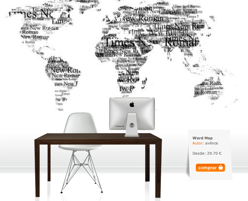 Neo arquitecturaymas: Mapas para decorar paredes