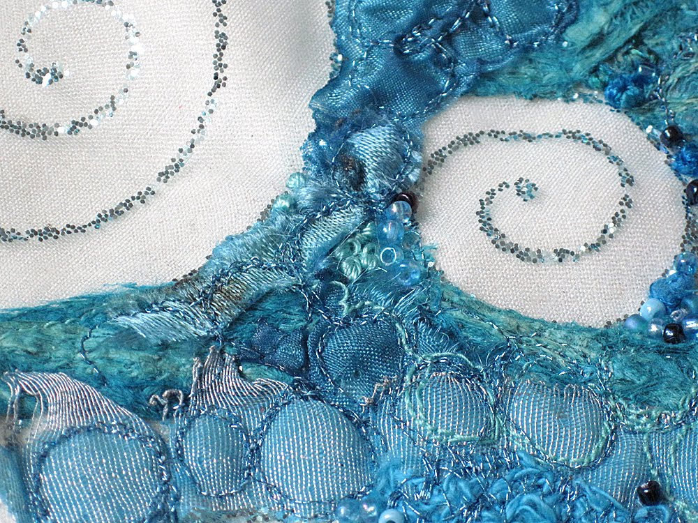 CAROLYN SAXBY MIXED MEDIA TEXTILE ART: December