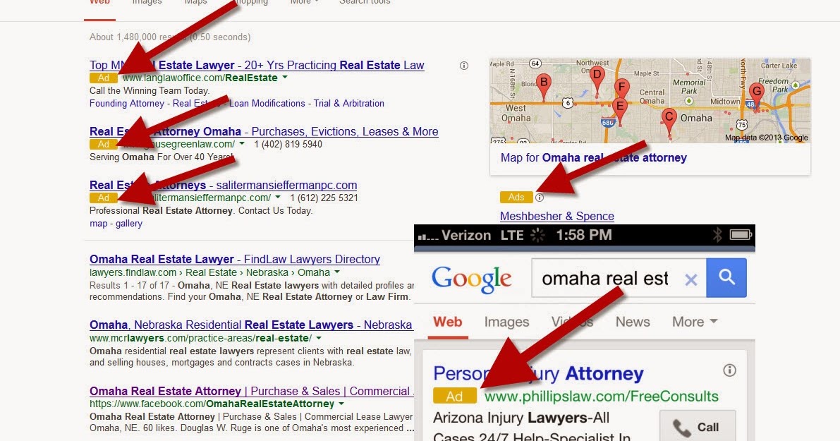 Google New “Ad” Button Advertising Changes