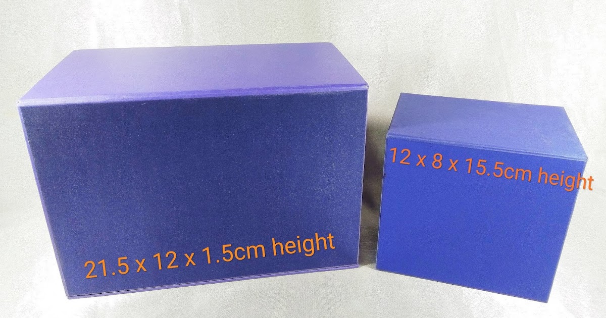 Singapore Gift Boxes: Blue boxes with magnetic flip cover
