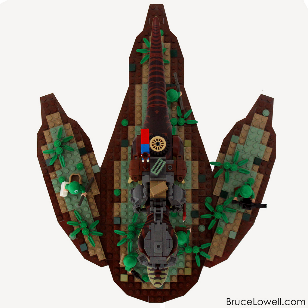 The Brickverse: America's Fighting Dinosaur, in Lego!