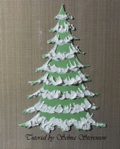 Selma's Stamping Corner and Floral Designs: Snowy Tree Tutorial