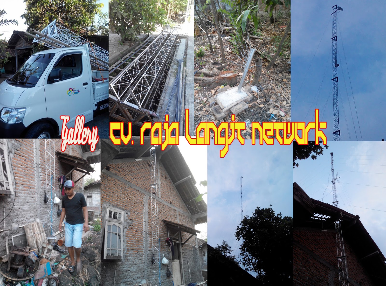 PEMASANGAN TOWER 7 STAGE DAN PERALATAN JARINGAN KLAMBU GROBOGAN | CV ...